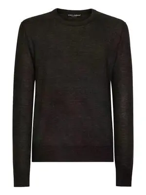 Dolce & Gabbana Round-neck Cashmere Sweater - Grey