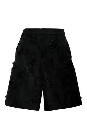 JNBY Floral-appliqué Knee-length Shorts - Black