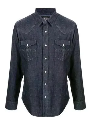 Ralph Lauren Long-sleeve Denim Western Shirt - Blue