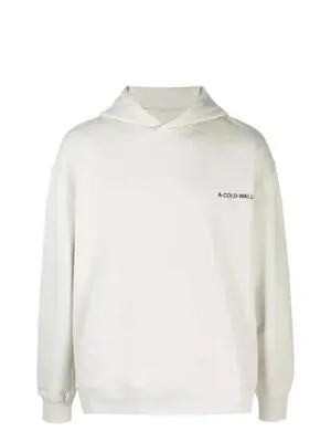 A-COLD-WALL* Essentials Logo-print Cotton Hoodie - Neutrals