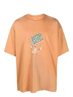 Martine Rose Better Days-print Cotton T-shirt - Brown