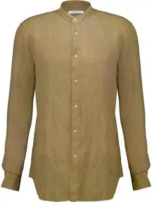 Boglioli Garment-dyed Linen Shirt - Brown