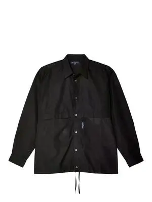 Comme Des Garçons Long-sleeve Cotton Shirt - Black