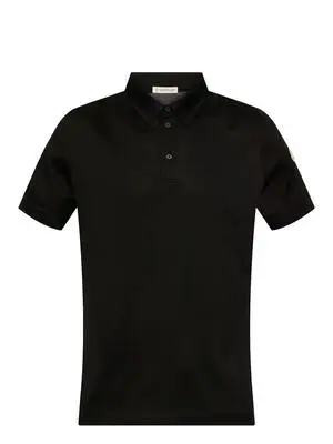 Moncler Cotton Polo Shirt - Black