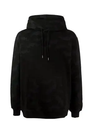 MAHARISHI Bat-print Cotton Hoodie - Black