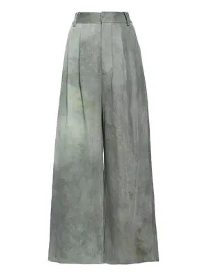 UMA WANG Paella High-waist Palazzo Trousers - Blue