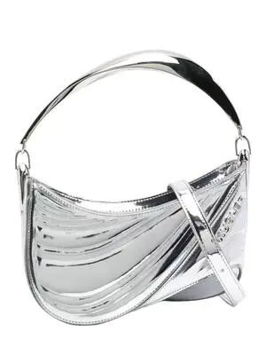 MUGLER Spiral Curve 01 Shoulder Bag - Silver