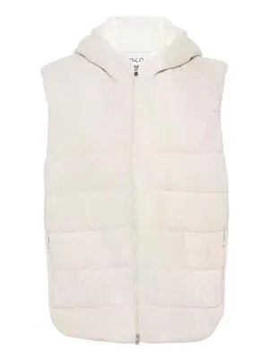 D4.0 Ribbed-knit Gilet - Neutrals