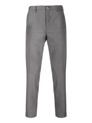 Incotex Cropped Chino Trousers - Grey