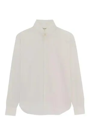 Saint Laurent Classic-collar Cotton Shirt - Neutrals