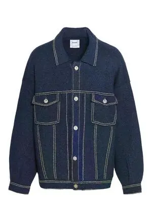BARRIE Oversized Denim Jacket - Blue