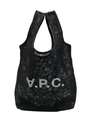A.p.c. Logo-print Tote Bag - Black