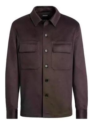 Zegna Alba Oasi Cashmere Overshirt - Red