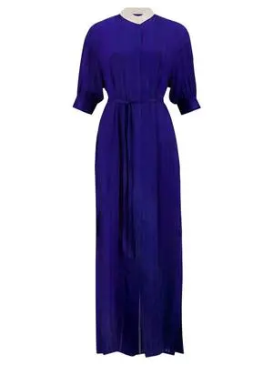 Zeus+dione Silk Midi Dress - Blue