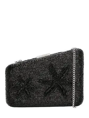 Staud Carmella Beaded Clutch Bag - Black