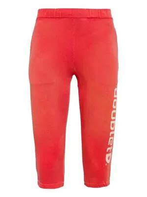 DOUBLET Logo-print Cotton-blend Shorts - Red