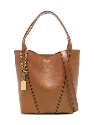 Chloé Small Spin Tote Bag - Brown