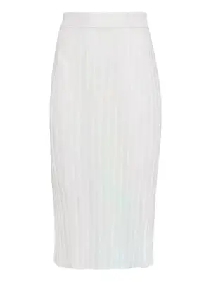 JOSEPH Chunky Ribbed Knit Skirt - Neutrals