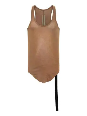Rick Owens Khaki Cotton Tank Top - Brown