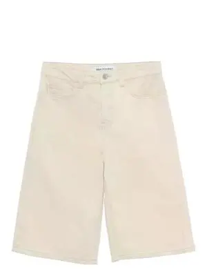 WON HUNDRED Cotton Straight-leg Shorts - Neutrals