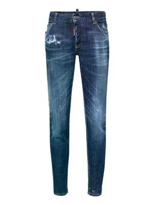 Dsquared2 Jennifer Low-Rise Skinny Jeans Blue
