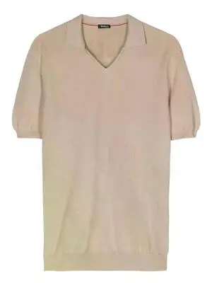 Kiton Fine-knit Cotton Polo Shirt - Neutrals