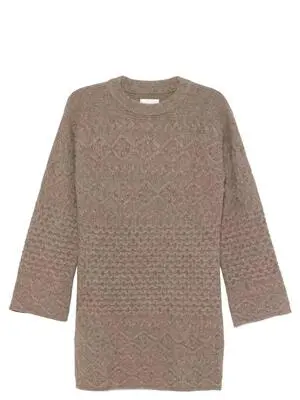 Loulou De Saison Pelagia Mini Dress - Neutrals