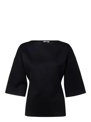 Auralee Slash-neck Top - Blue