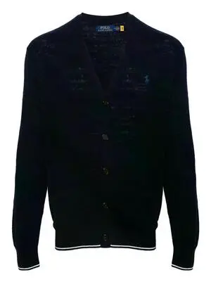 Polo Ralph Lauren Polo Pony-embroidery Cardigan - Blue