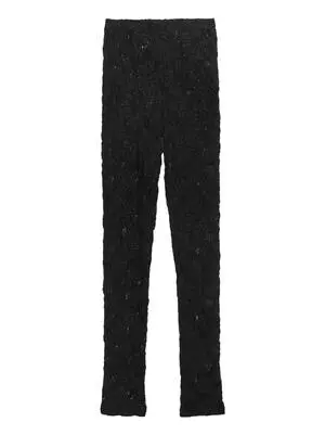 MSGM Lace Knitted Trousers - Black