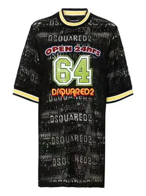 Dsquared2 Lacey T-shirt Dress - Black