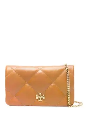Tory Burch Kira Diamond-quilted Wallet-on-chain - Brown