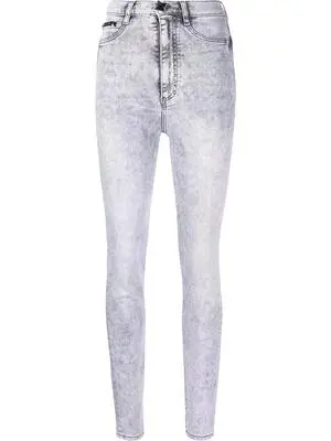Philipp Plein Super High Waist Jeggings - Grey