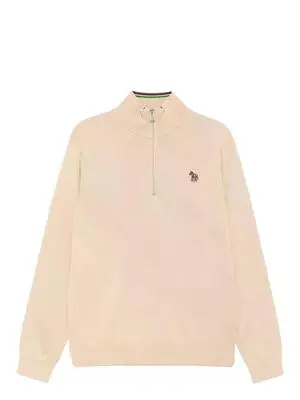 Paul Smith Half-zip High-neck Jumper - Neutrals