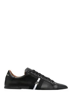Philipp Plein Skull-plaque Striped Low-top Sneakers - Black