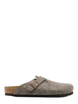 BIRKENSTOCK Boston Round-toe Slippers - Brown