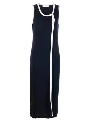 Giuliva Heritage Lisa Cotton-blend Midi Dress - Blue
