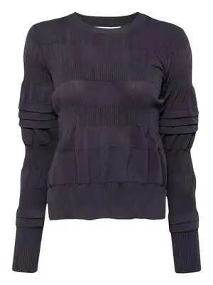 ENFOLD Ribbed Crew-neck Jumper - Grey