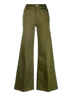 FRAME Le Pixie Palazzo Wide-leg Jeans - Green