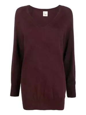 PAULA V-neck Cashmere Jumper - Red