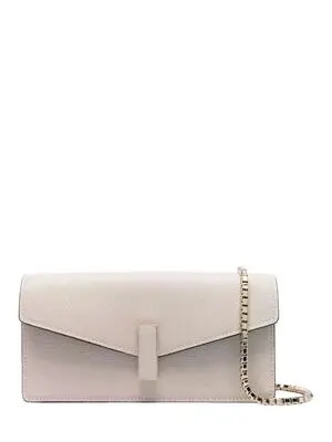 VALEXTRA Iside Leather Clutch - Neutrals