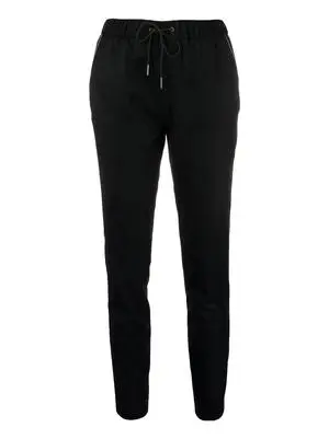 Fabiana Filippi Bead-detail Drawstring Trousers - Black