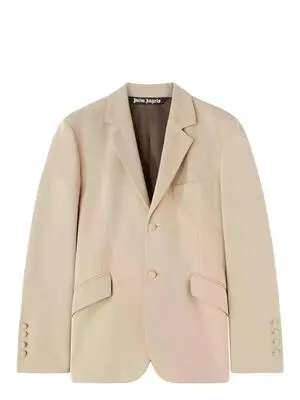 Palm Angels Fitted Retro Single-breasted Blazer - Neutrals