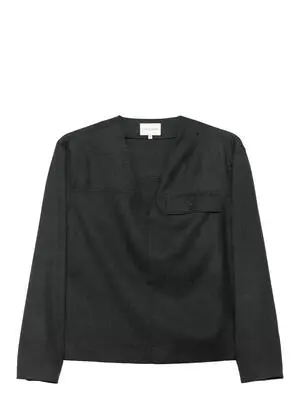 LOULOU Oreca Blouse - Grey