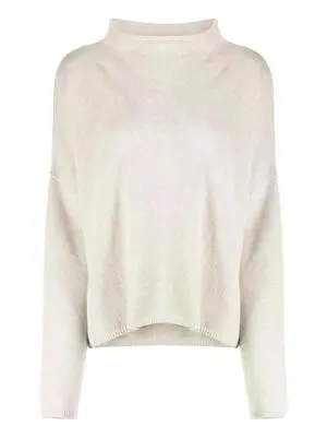 LISA YANG Mock-neck Cashmere Jumper - Neutrals