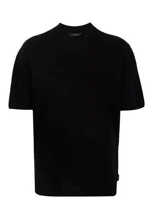 HEVO Knitted Crew-neck T-shirt - Black