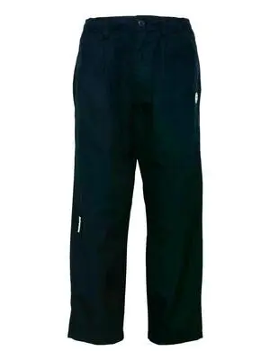 AAPE BY *A BATHING APE Logo-patch Trousers - Blue