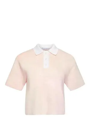 JW Anderson Cropped Polo Shirt - Pink