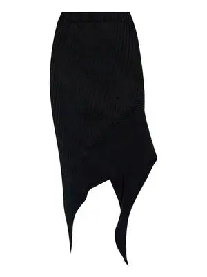 Issey Miyake Asymmetrical Mini Skirt - Black