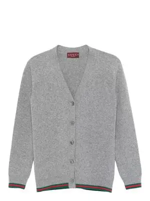 GUCCI Web-Stripe Cardigan